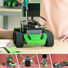 Qoopers 6 In 1 Programming Robot Building Kit With Remote Control, LED ...